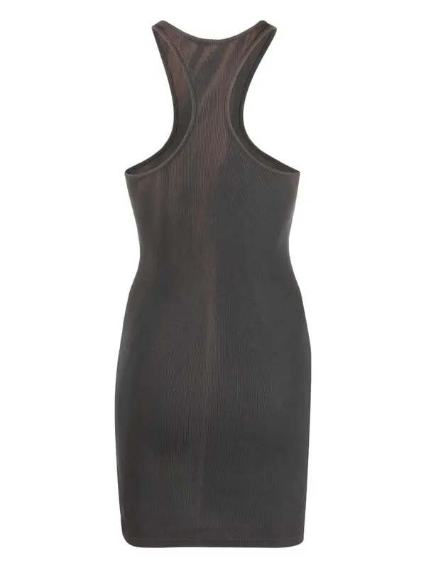 Off-White Logo-detail Tie-dye Sleeveless Minidress