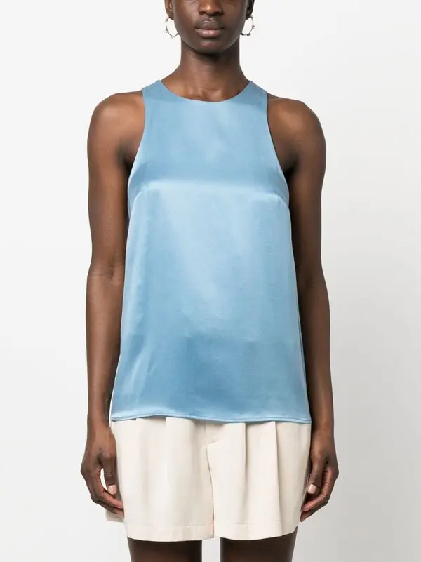 Loulou De Saison Halterneck Tank Top - Blue