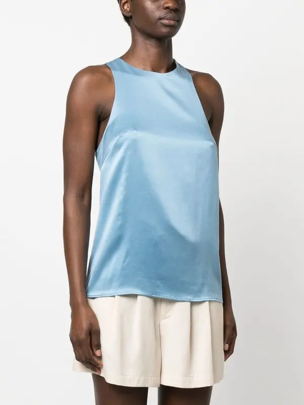 Loulou De Saison Halterneck Tank Top - Blue