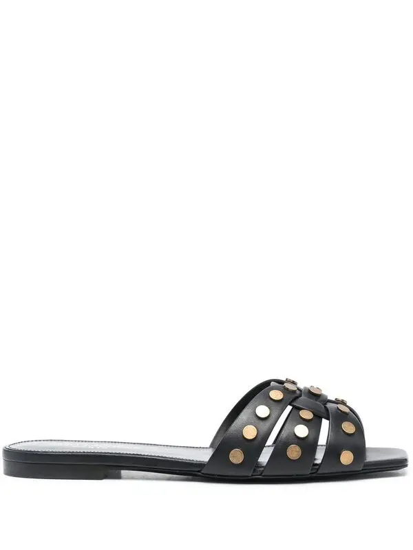Saint Laurent Studded Leather Sandals