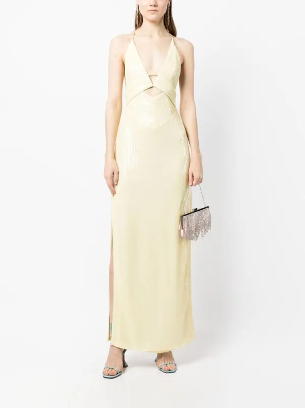 green emerald velvet dress Galvan London