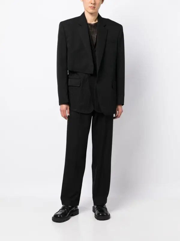 SONGZIO Asymmetric Notched Blazer
