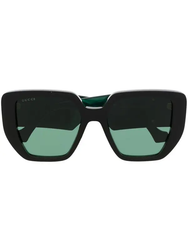 Gucci Interlocking G Oversized Sunglasses - Black