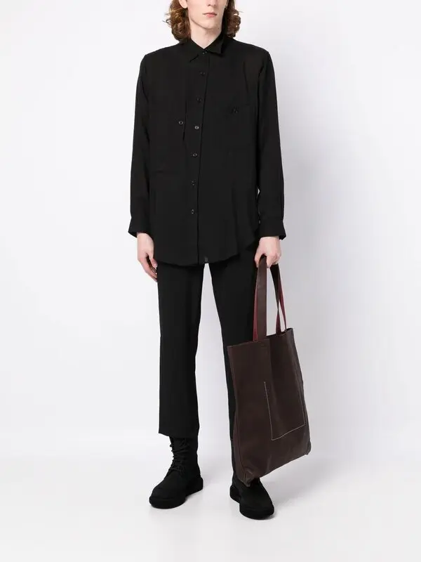 Yohji Yamamoto Cropped-leg Trousers