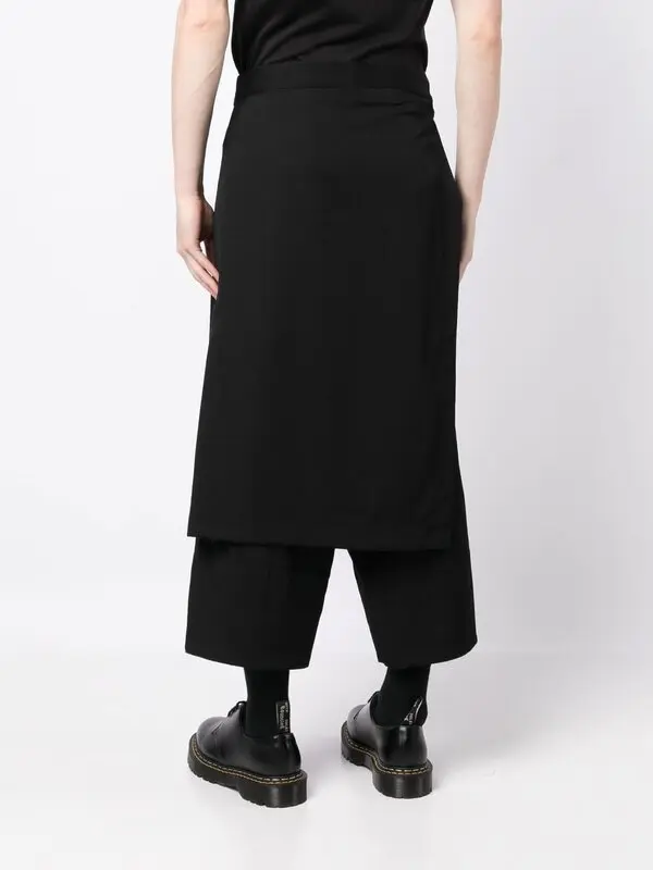 Yohji Yamamoto Wrap-design Wool Trousers
