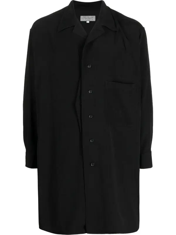 Yohji Yamamoto Patch-pocket Long-sleeve Shirt