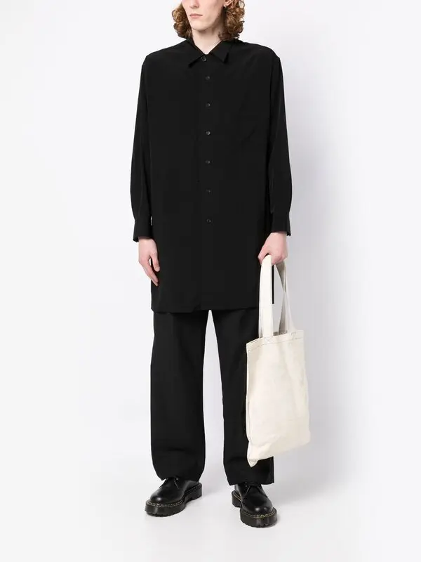 Yohji Yamamoto Patch-pocket Long-sleeve Shirt