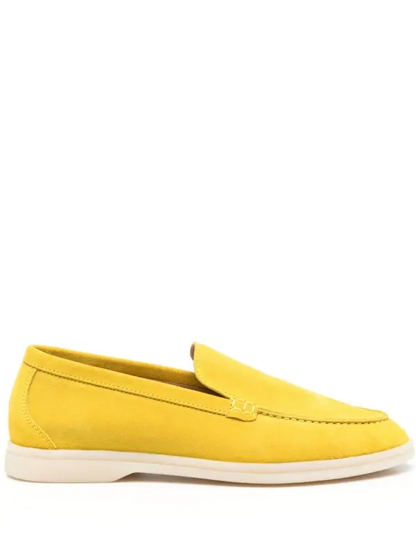 SCAROSSO Suede Loafers - Yellow