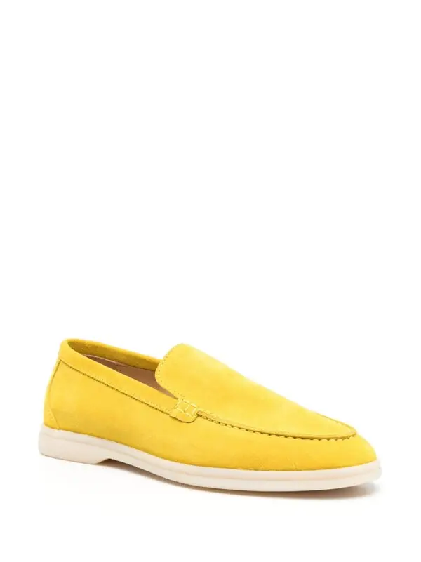 SCAROSSO Suede Loafers - Yellow