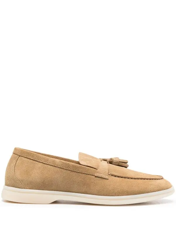 SCAROSSO Leandro Tassel Loafers - Neutrals