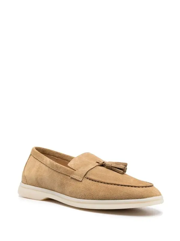 SCAROSSO Leandro Tassel Loafers - Neutrals