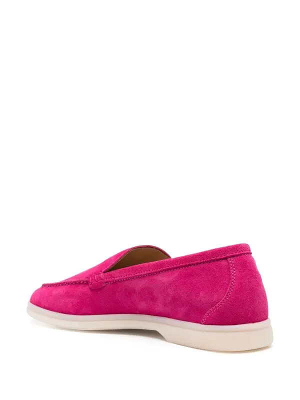 SCAROSSO Ludovica Suede Loafers - Pink