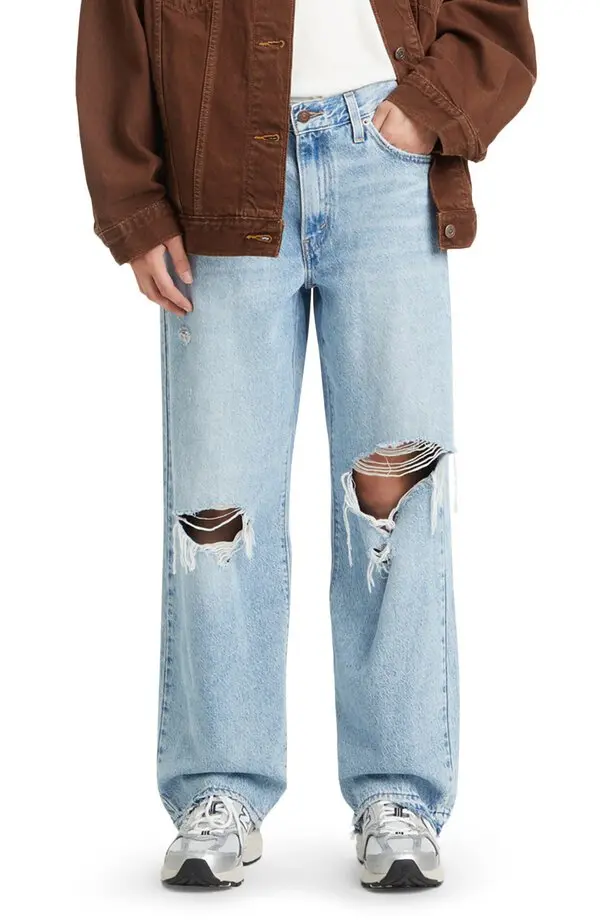 LEVI'S Ripped Baggy Dad Jeans