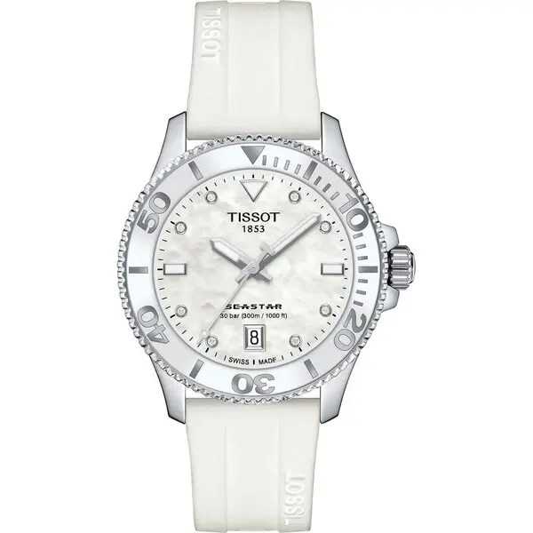 TISSOT Seastar 1000 Silicone Watch - White
