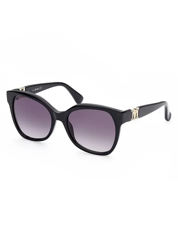 NEW Max Mara 56mm maroon red butterfly shape sunglasses Max Mara 56mm Gradient Butterfly Sunglasses - Shiny Red  main image 4