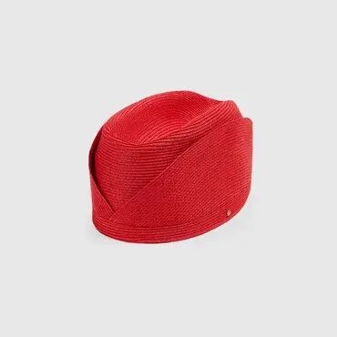 Gucci Straw-Effect Pillbox Hat - Red | Editorialist