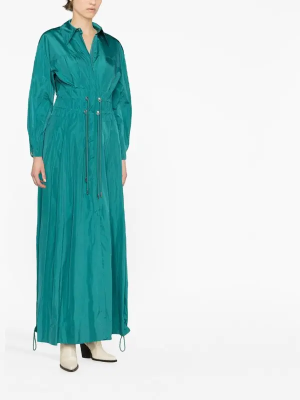 Alberta Ferretti Taffeta Maxi Dress