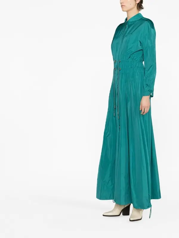 Alberta Ferretti Taffeta Maxi Dress