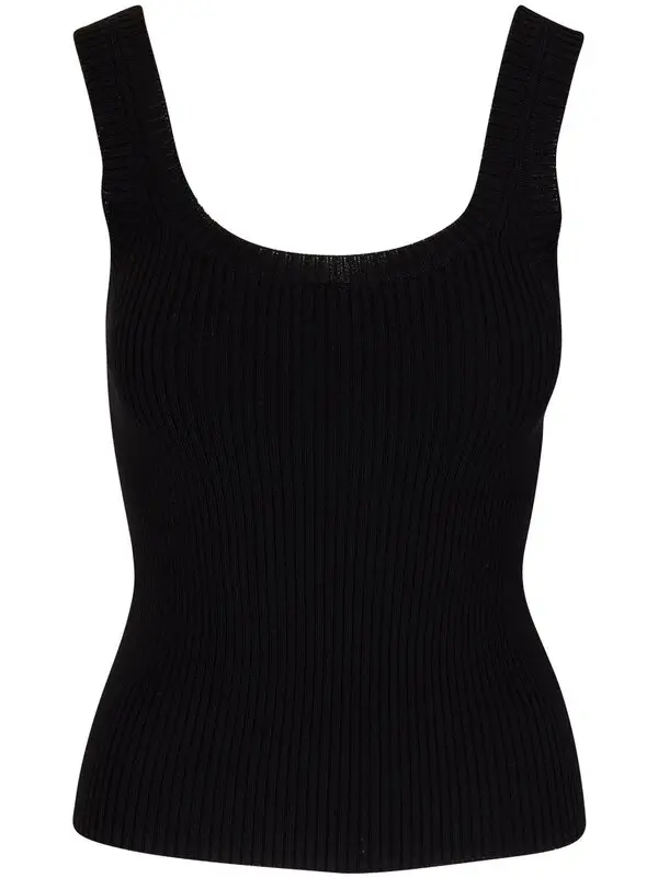 NILI LOTAN Ribbed-knit Tank Top