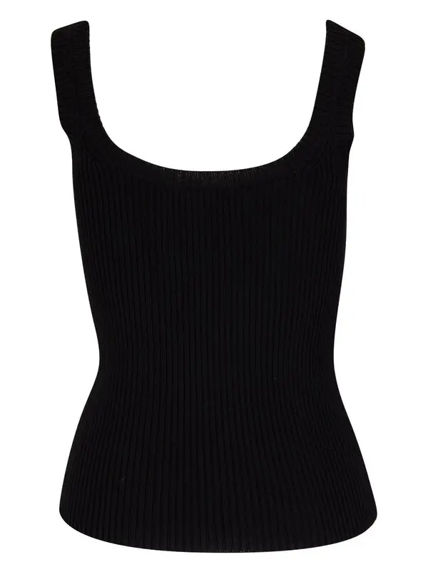 NILI LOTAN Ribbed-knit Tank Top