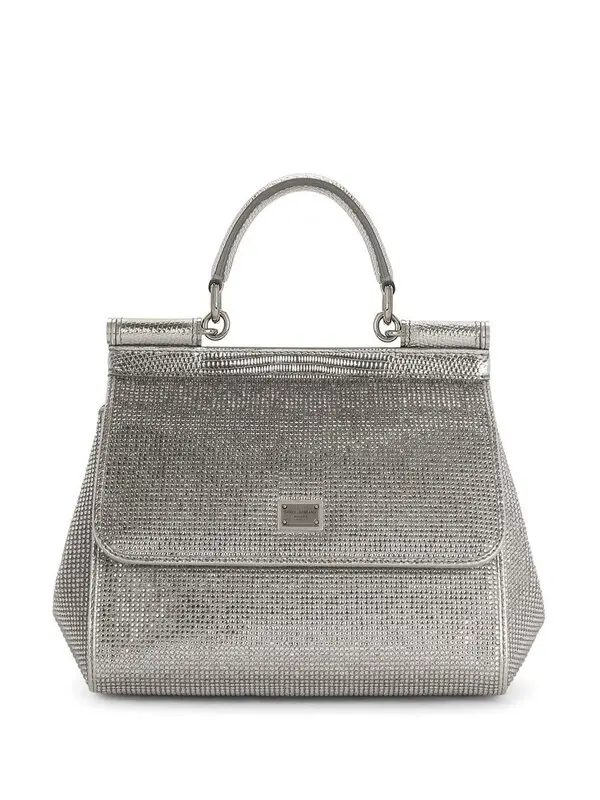 Dolce & Gabbana Sicily Satin Top Handle Bag
