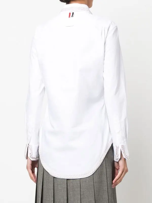 Thom Browne Rwb Trim Oxford Shirt