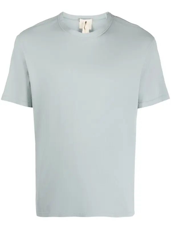 TEN C Logo-patch Cotton T-shirt - Grey