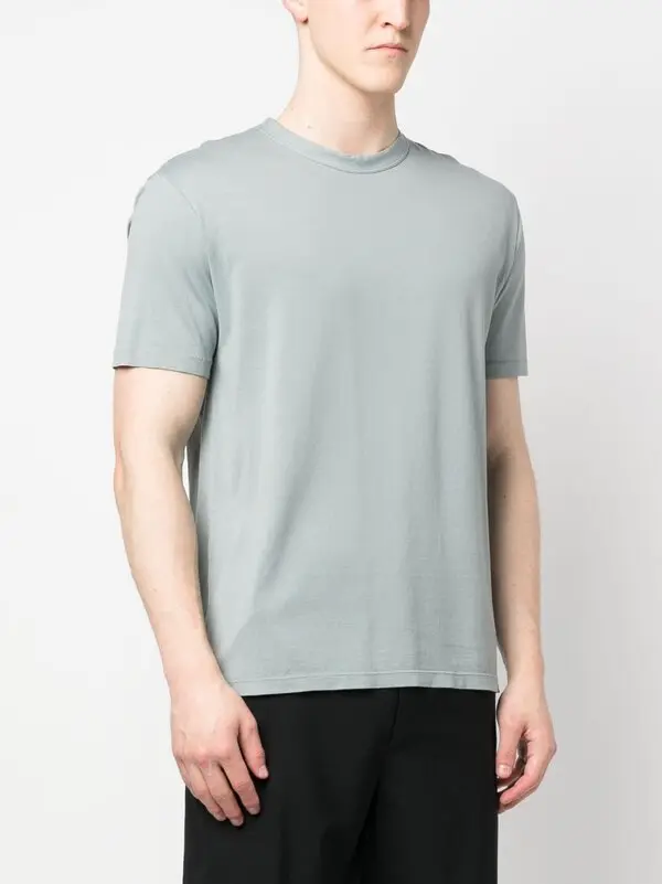 TEN C Logo-patch Cotton T-shirt - Grey