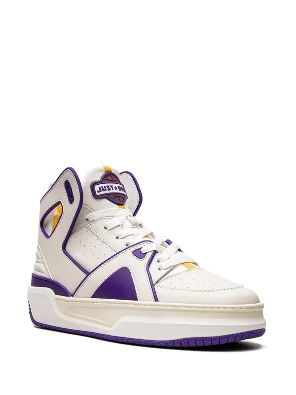 JUST DON Courtside High Sneakers - White