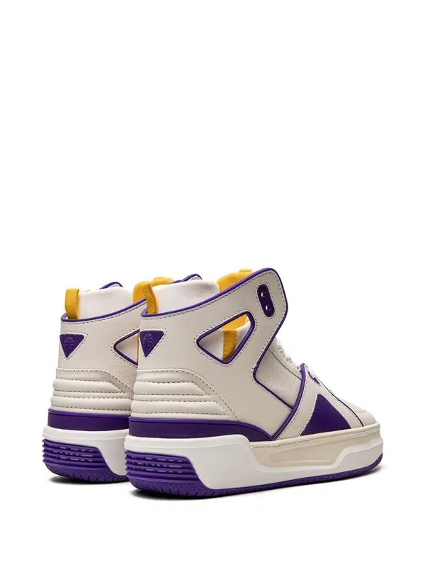 JUST DON Courtside High Sneakers - White