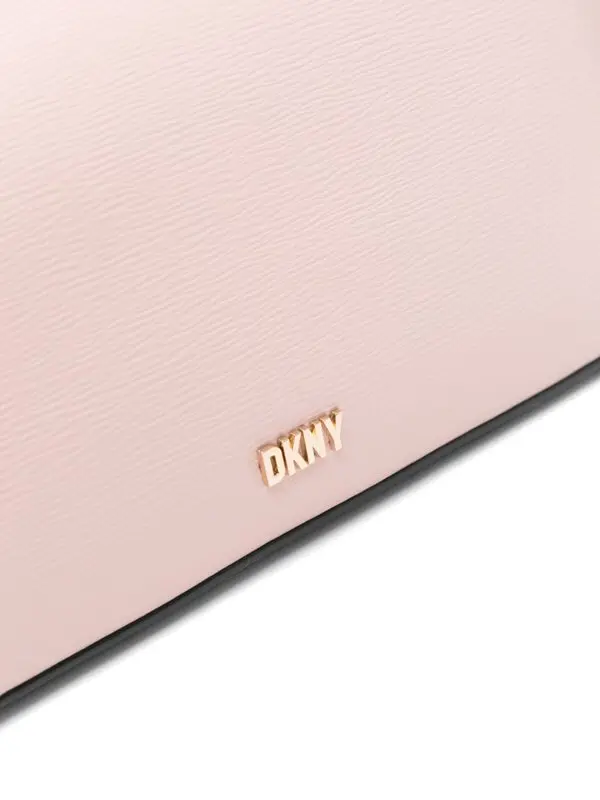 Dkny Bryant Logo Lettering Leather Crossbody Bag