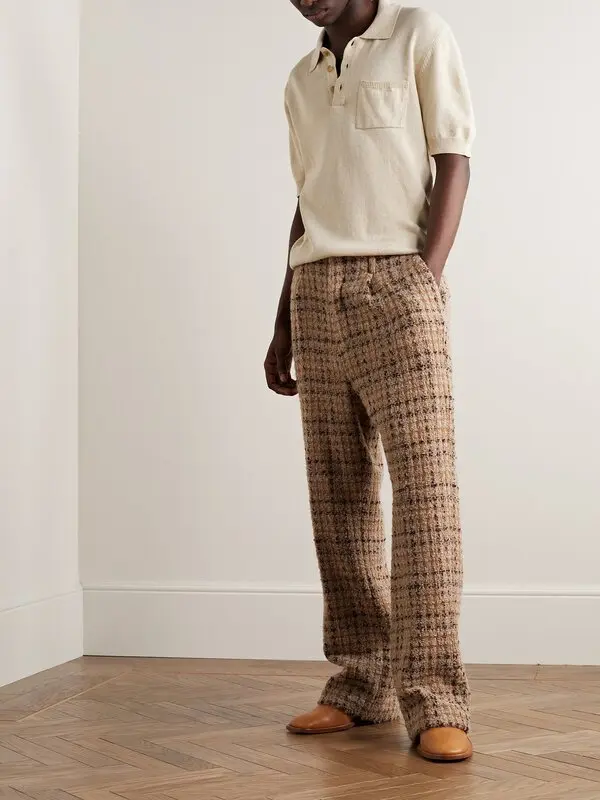 CORRIDOR Cotton And Linen-blend Polo Shirt