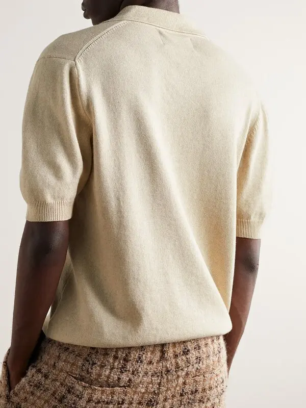 CORRIDOR Cotton And Linen-blend Polo Shirt