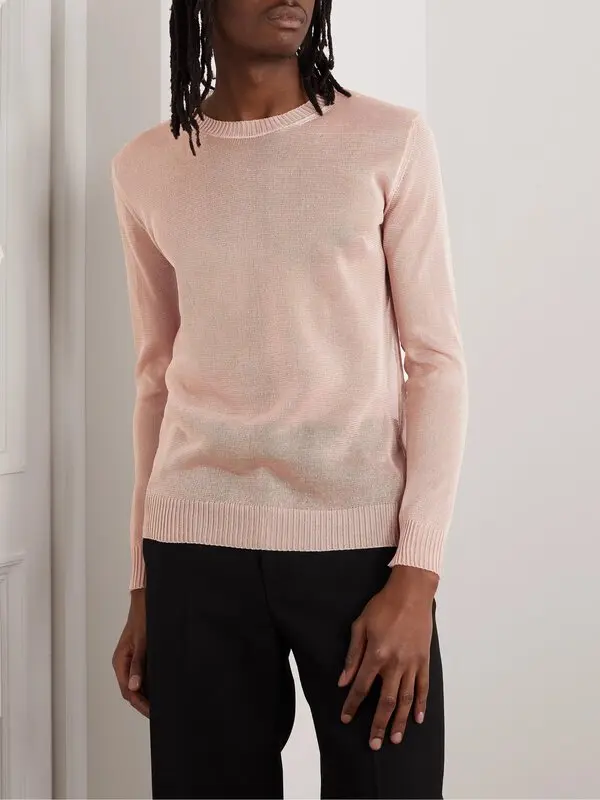 Valentino Garavani Slim-fit Silk Sweater