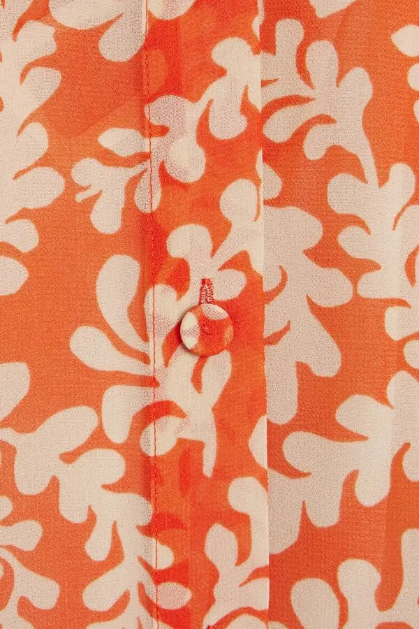 Diane Von Furstenberg Bristol Gathered Printed Chiffon Blouse
