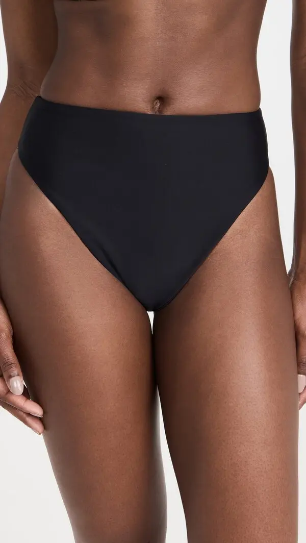 Jade Swim Incline Bikini Bottoms - Black