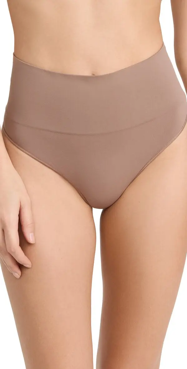 Spanx Shape Extraordinary Thong - Cafe Au Lait