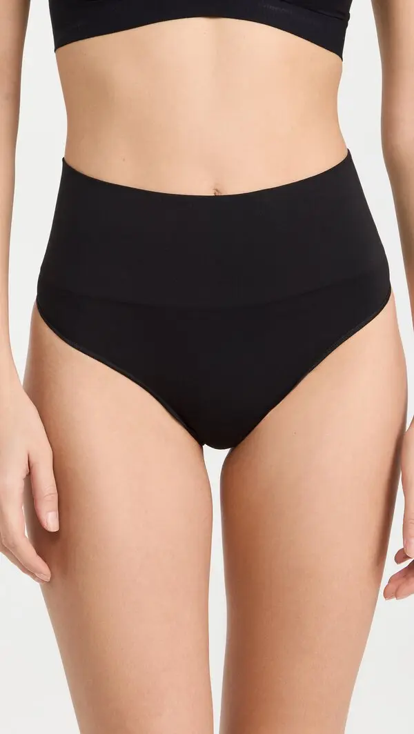 Spanx Shape Extraordinary Thong - Very Black