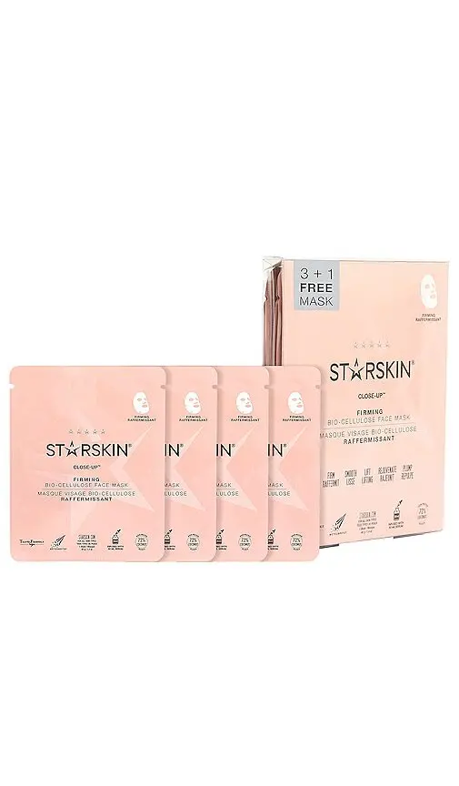 STARSKIN Close-up Firming Bio-cellulose Second Skin Face Mask Value Pack