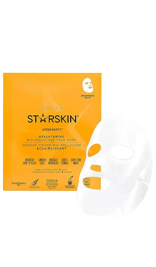 STARSKIN After Party Brightening Bio-cellulose Second Skin Face Mask Value Pack - N,a