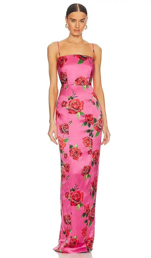 SAU LEE Sofia Printed Dress - Pink Multi