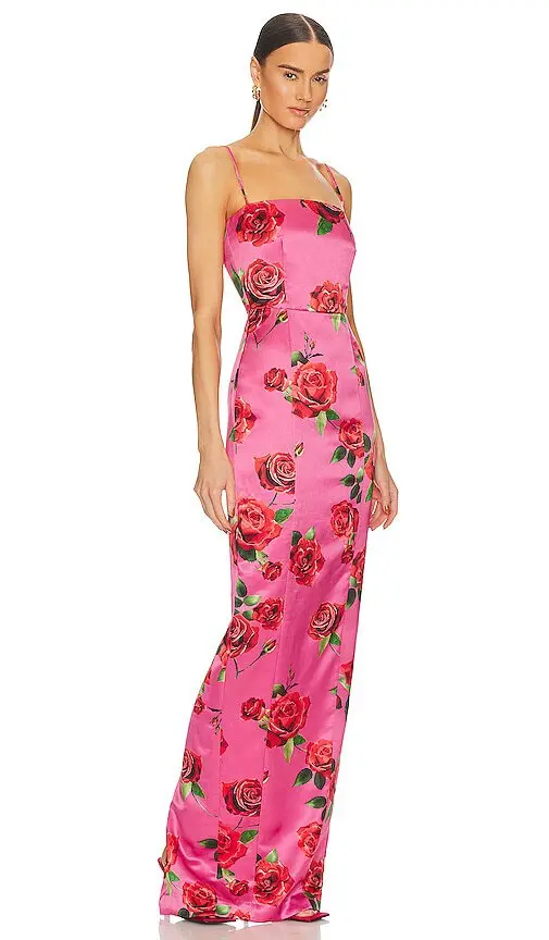 SAU LEE Sofia Printed Dress - Pink Multi