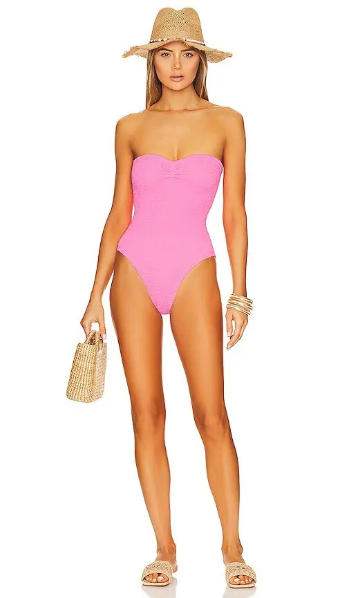 Hunza G Brooke One-piece Swimsuit - Bubblegum