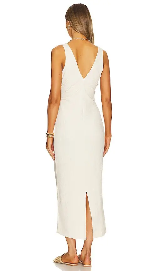Free People Lyla Midi Dress In Cream In Summer Khaki - 30% Off |  Editorialist