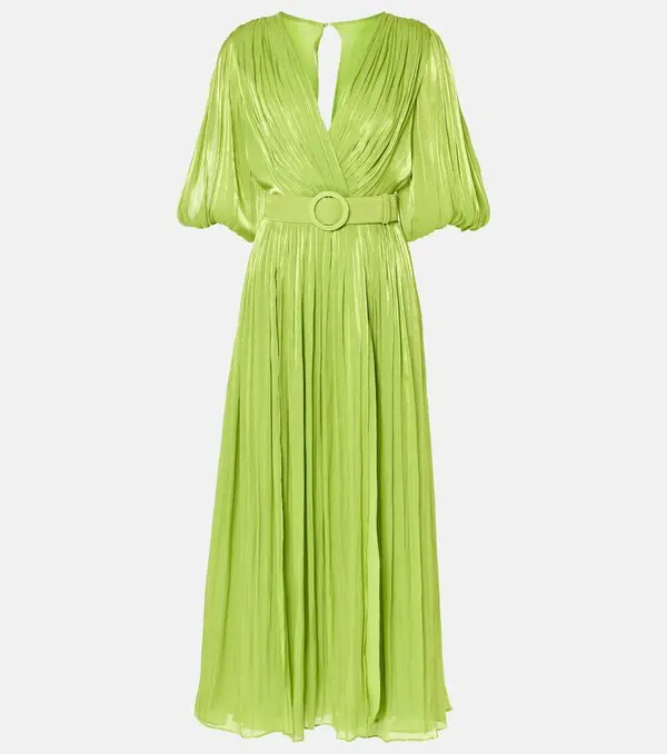 Costarellos Brennie Georgette Gown - Green