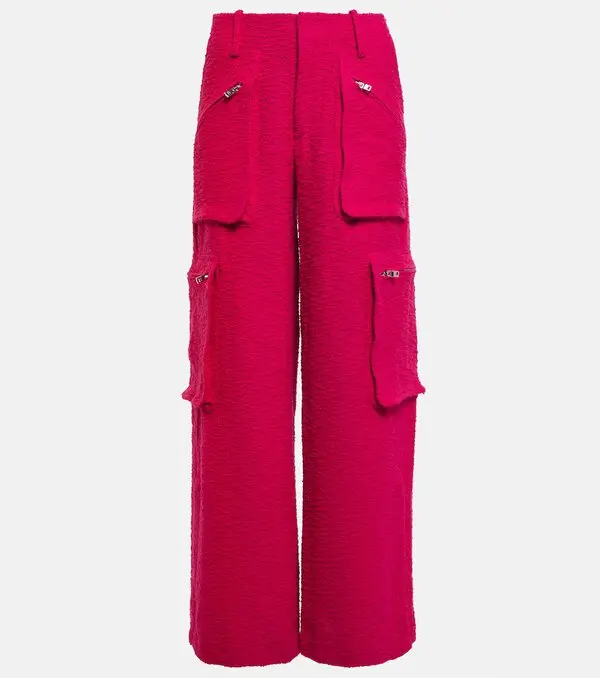 Amiri High-rise Wide-leg Cargo Pants - Pink