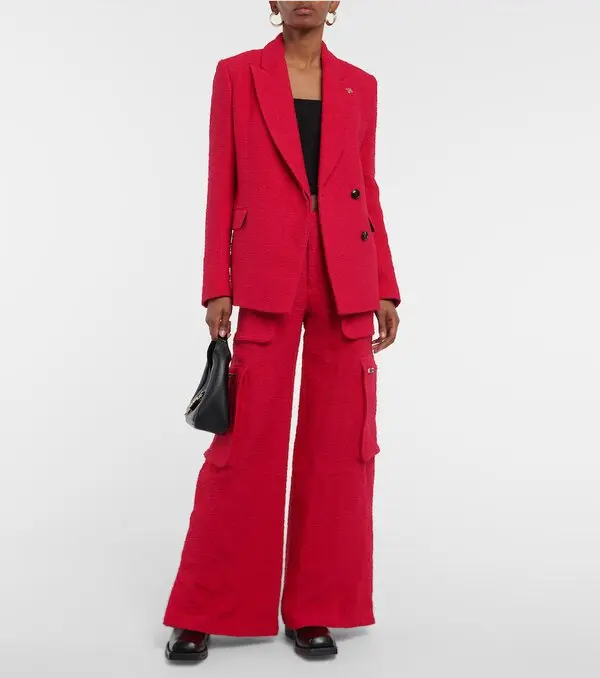 Amiri High-rise Wide-leg Cargo Pants - Pink