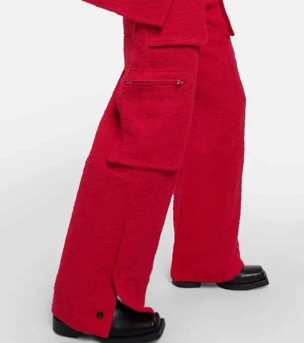 Amiri High-rise Wide-leg Cargo Pants - Pink