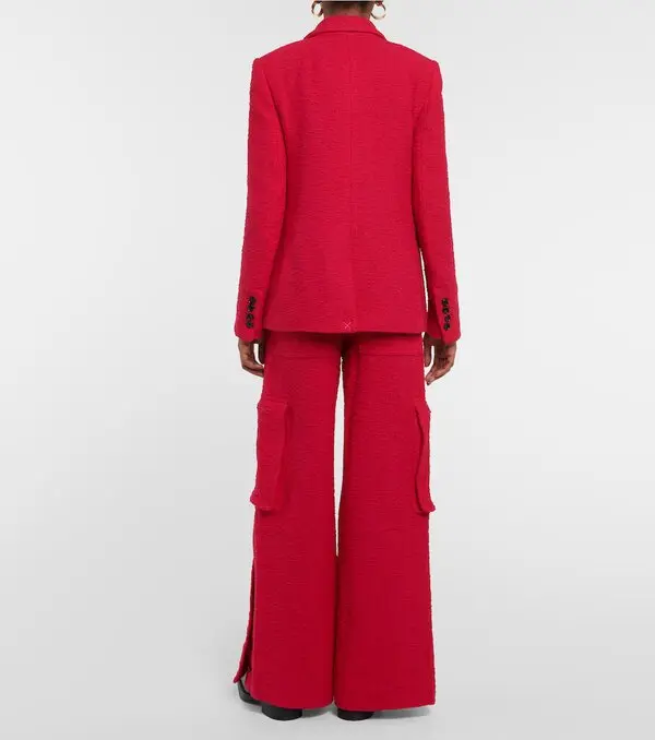 Amiri Double-breasted Bouclé Blazer