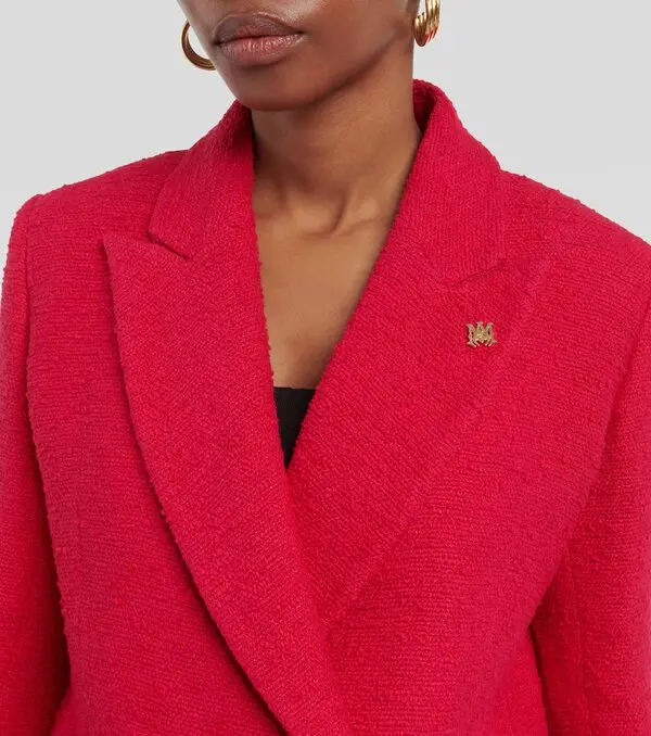 Amiri Double-breasted Bouclé Blazer